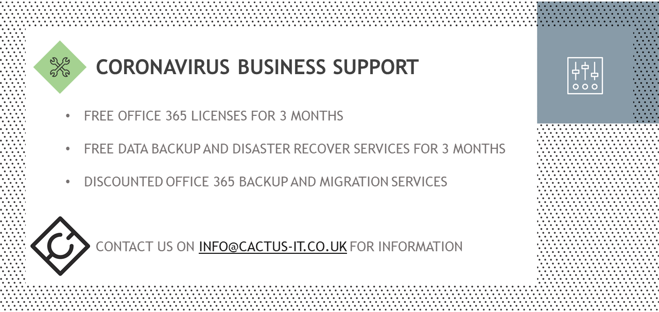 COVID-19 business support - CACTUS IT